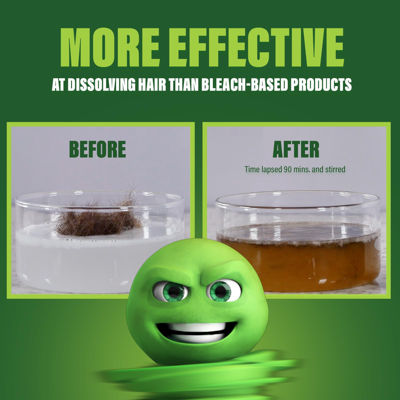 Green Gobbler Drain Clog Dissolver, Drain Opener-Cleaner ,Toilet Clog Remover, 31 oz