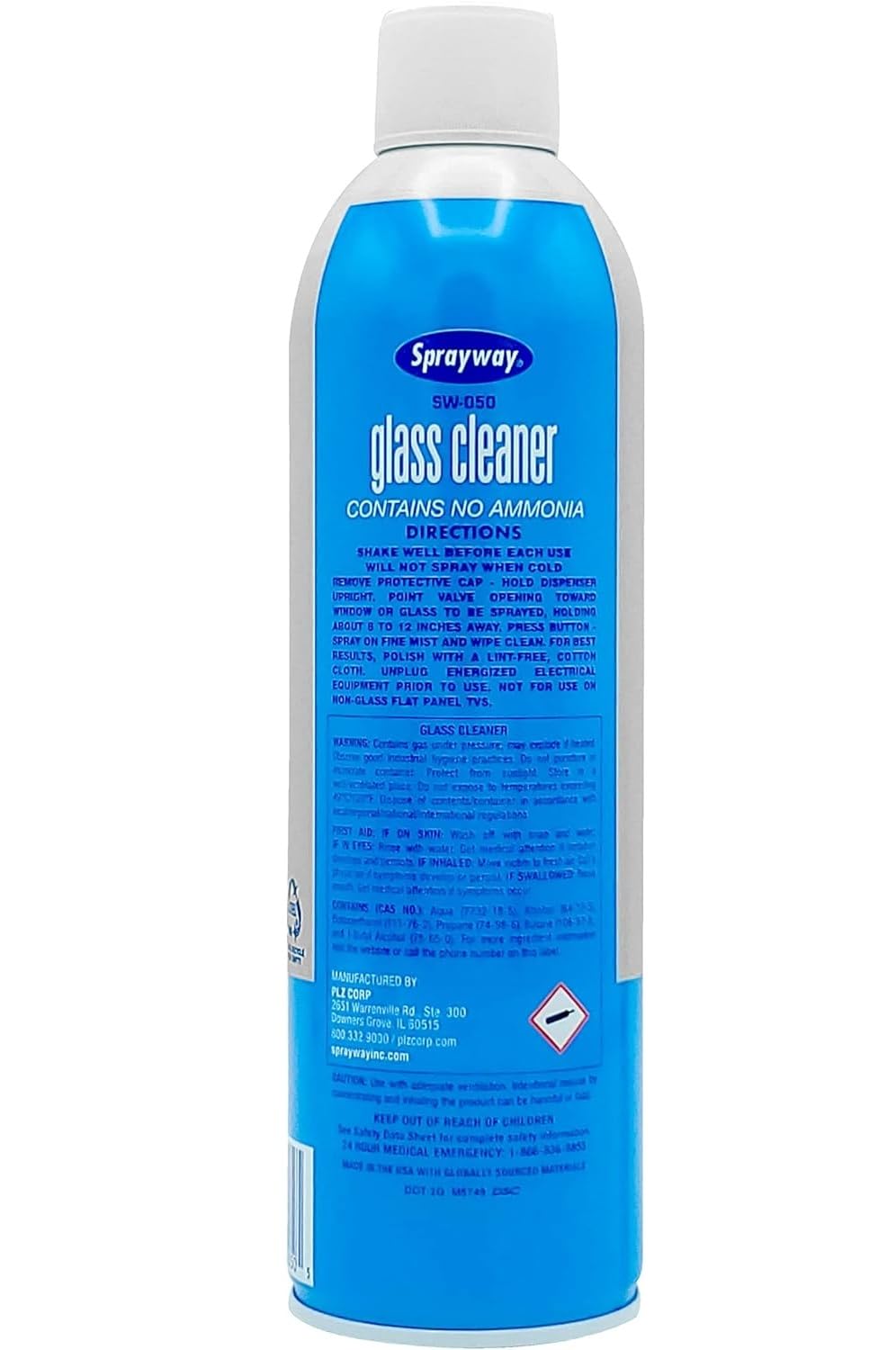 Sprayway SW050-06 Glass Cleaner,19 Oz (Pack of 6)