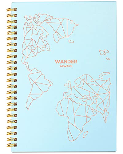 Lamare Travel Journal For Women - Cute Travel Notebook, Bucketlist, Roadtrip & Vacation Planner – Great and Fun Travel Planner Gift, Undated Travel Diary and Travel Planner Organizer for Women