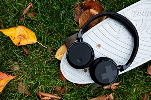 Philips Bass+ BH305 Wireless Bluetooth Active Noise Cancelling Lightweight Stereo Headphones with Up to 18 Hours of Playtime - Black (TAPH305BK)
