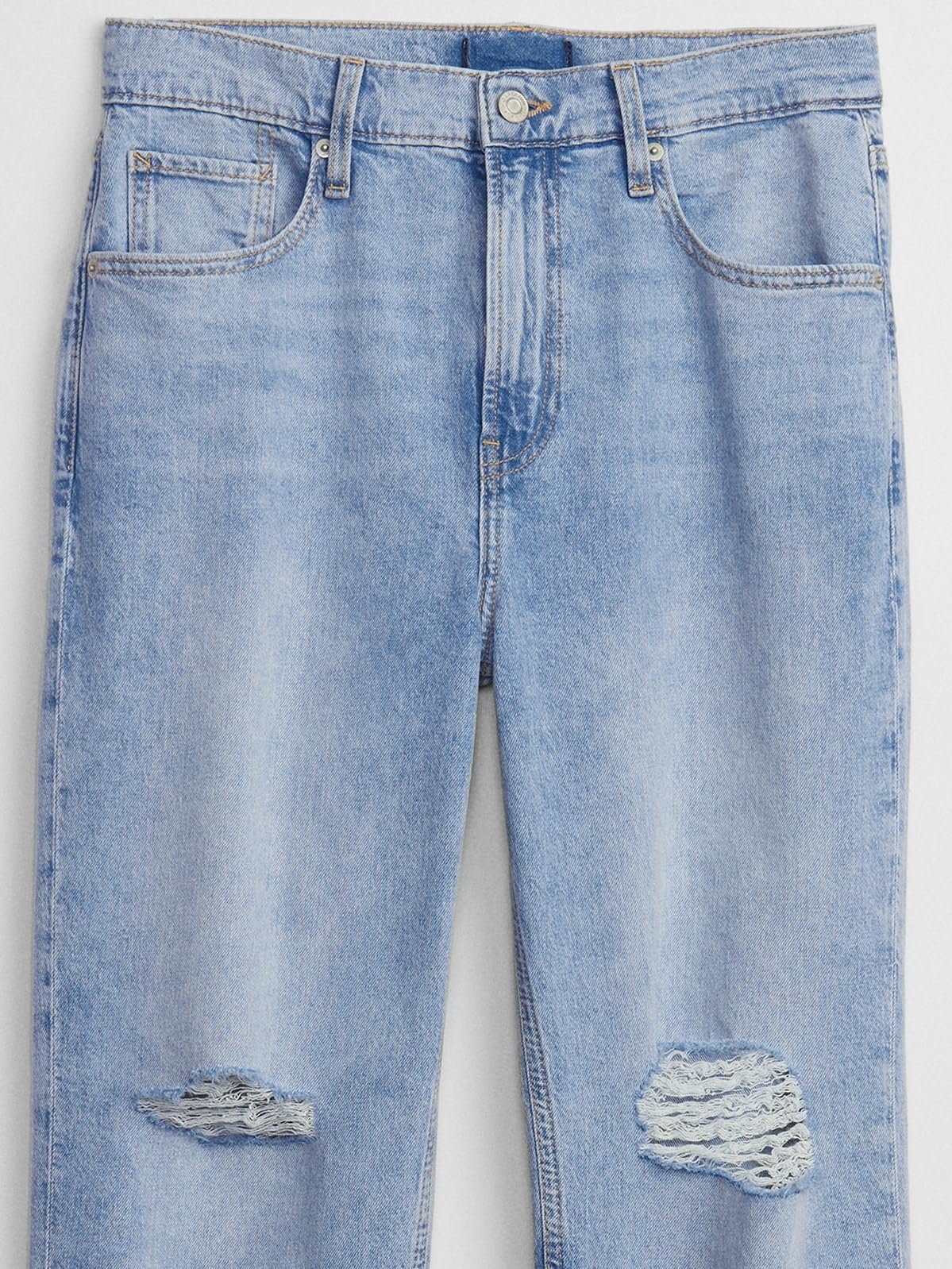 GAP Womens High Rise Loose Jeans Light Wash Christy 32 Reg