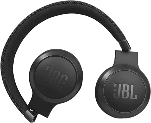 JBL Live 460NC Wireless On-Ear Noise-Cancelling Headphones Bundle with Carrying Case (Black)