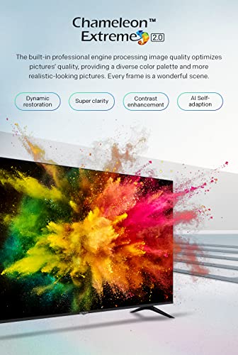 Skyworth 55 Inch S6G Plus Premium 4K Smart Android 10.0 TV, HDR10, Dolby Audio, Smart with Voice Control, Google Assistant, Chromecast, Android TV