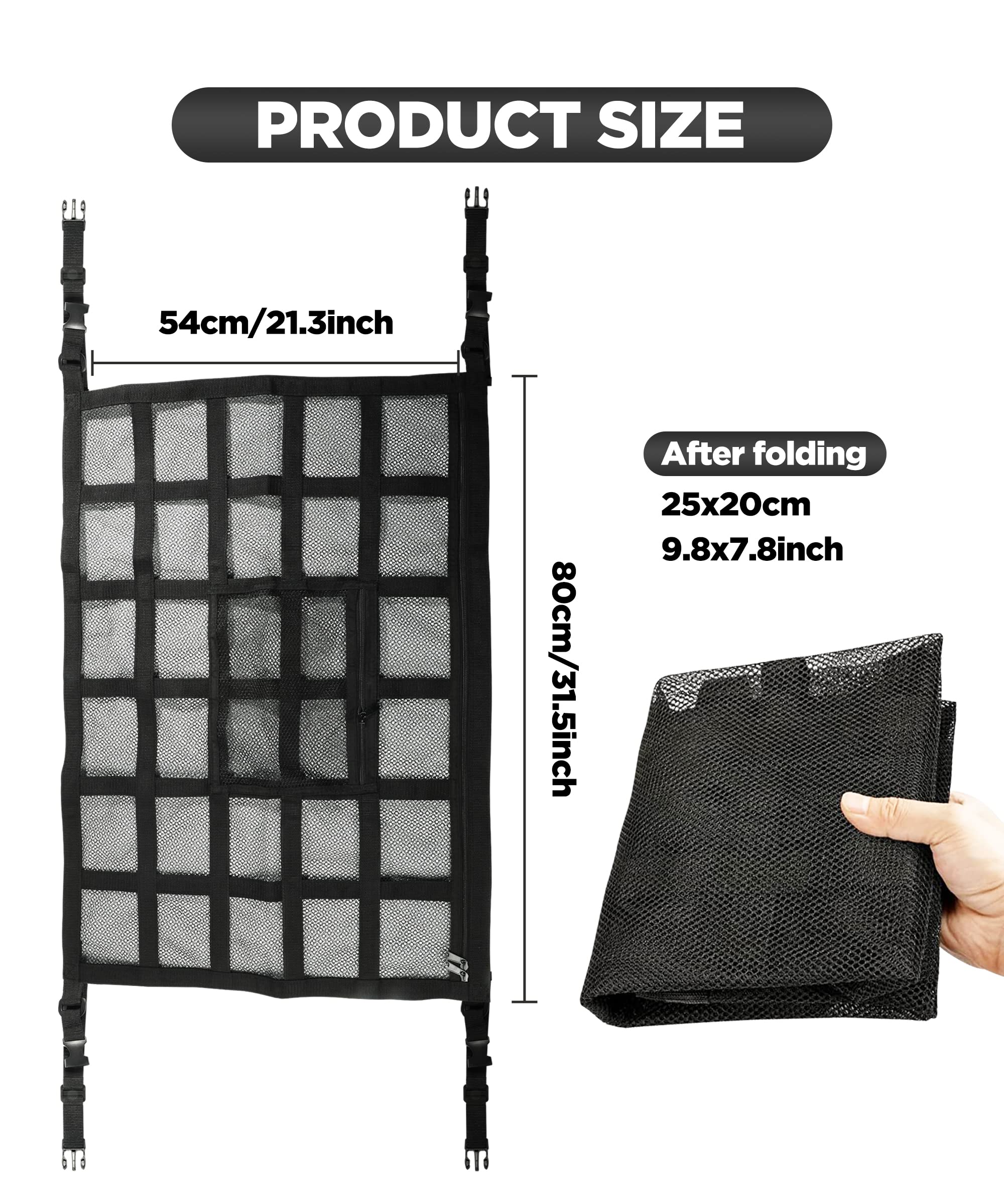 Car Ceiling Cargo Net Pocket