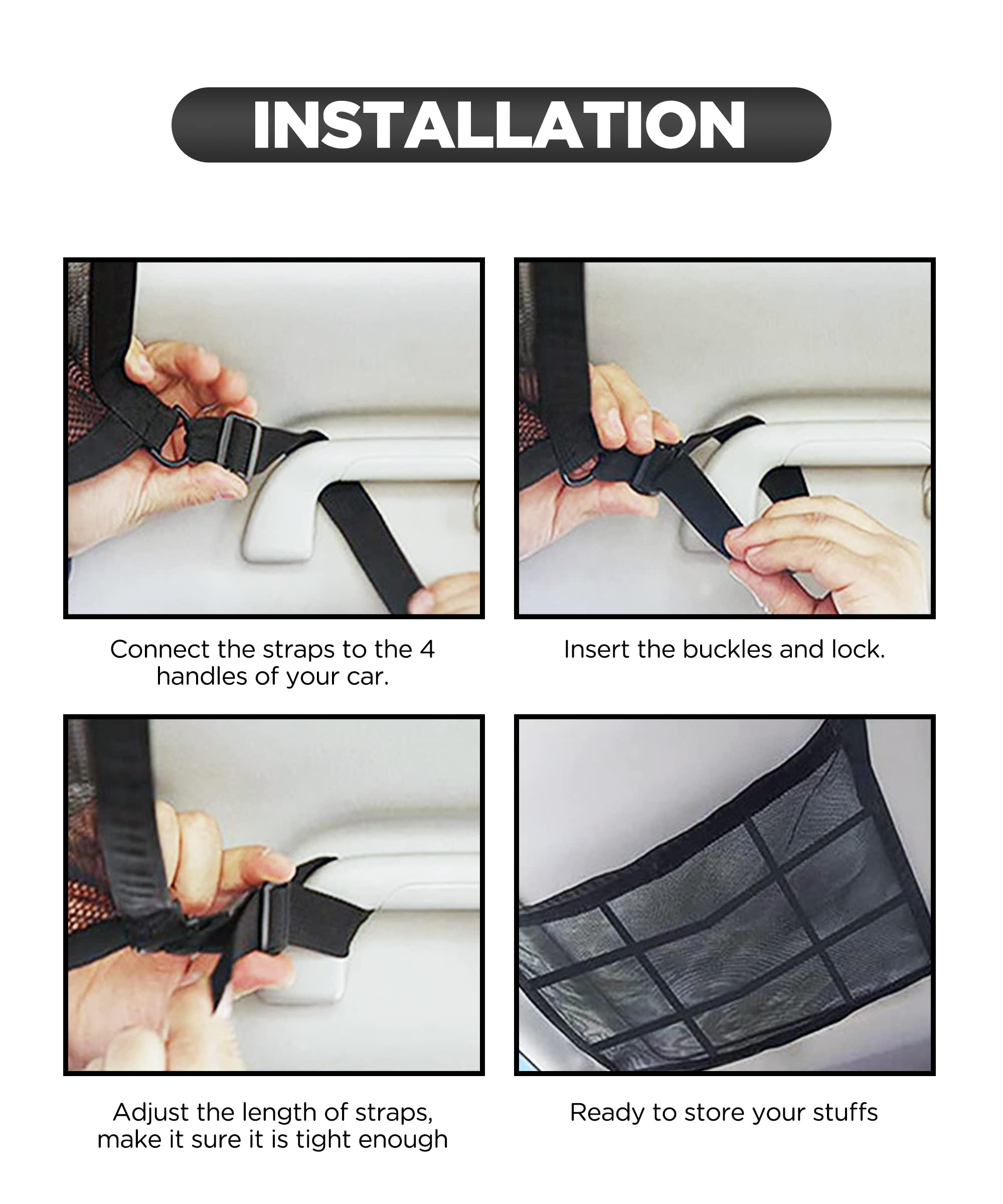 Car Ceiling Cargo Net Pocket