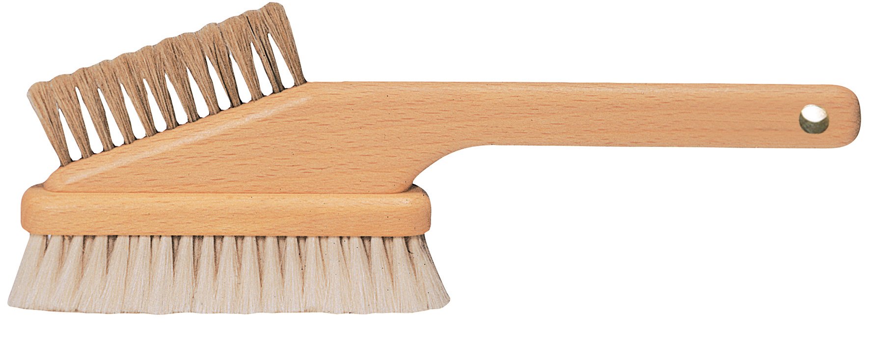 Redecker Natural Goat Hair Bristle Computer Brush, Non-Scratch and Anti-Static for Electronics, Oiled Beechwood Handle, 10-1/3-Inches Long, Made in Germany