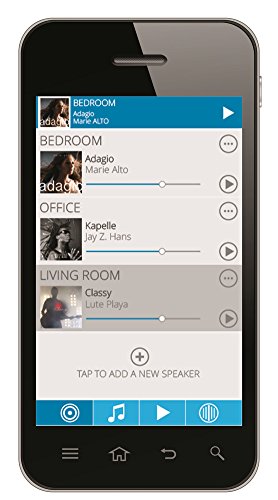 JAM Symphony WiFi Home Audio Speaker with Amazon Alexa Voice Service, Stream Music, Built-in Intercom, Sync up to 8 Speakers for Home Audio, Control Speakers with Smartphone App, HX-W14901 Black