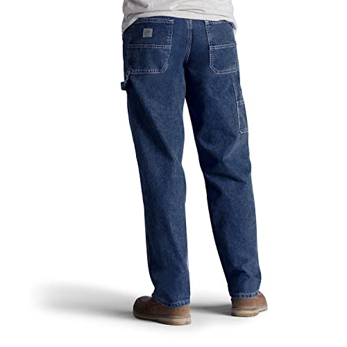 Lee Men's Loose-Fit Straight Leg Carpenter Jean, Original Stone, 34W x 32L