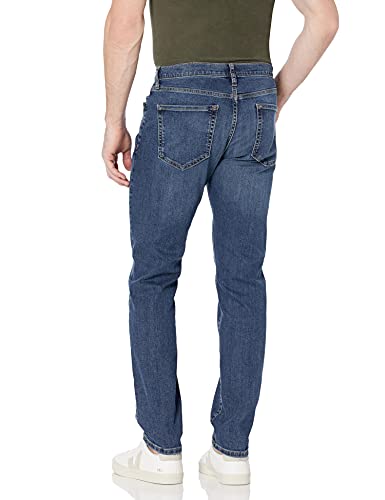 Amazon Essentials Mens Jeans Slim Fit Stretch, Light Wash, 36W x 28L
