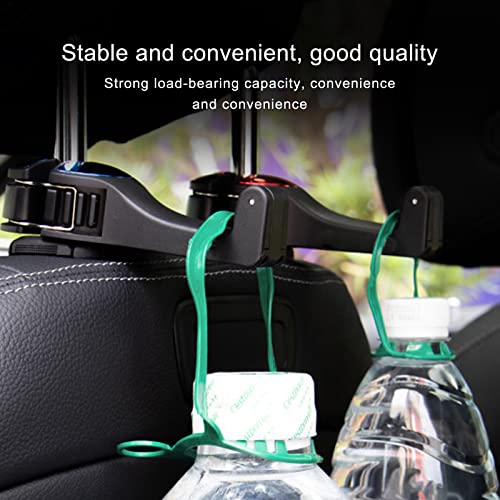 Ajxn 2 in 1 Car Seat Hooks for Purses and Bags with Phone Holder,Automative Headrest Purse Handbag Holder Hangers Organizers,Falling Resistance, Quietness and Universal Fit 2PCS (Red)