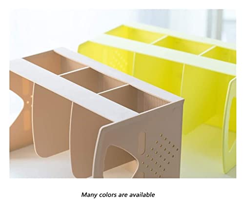 Book Ends Book Ends Plastic Bookend, Organize Office bookends, Fixed Bookends, Storage Bookends, Suitable Office, Desk, Living Room Book Ends. Durable and Stylish bookends Bookends (Color : OneColor