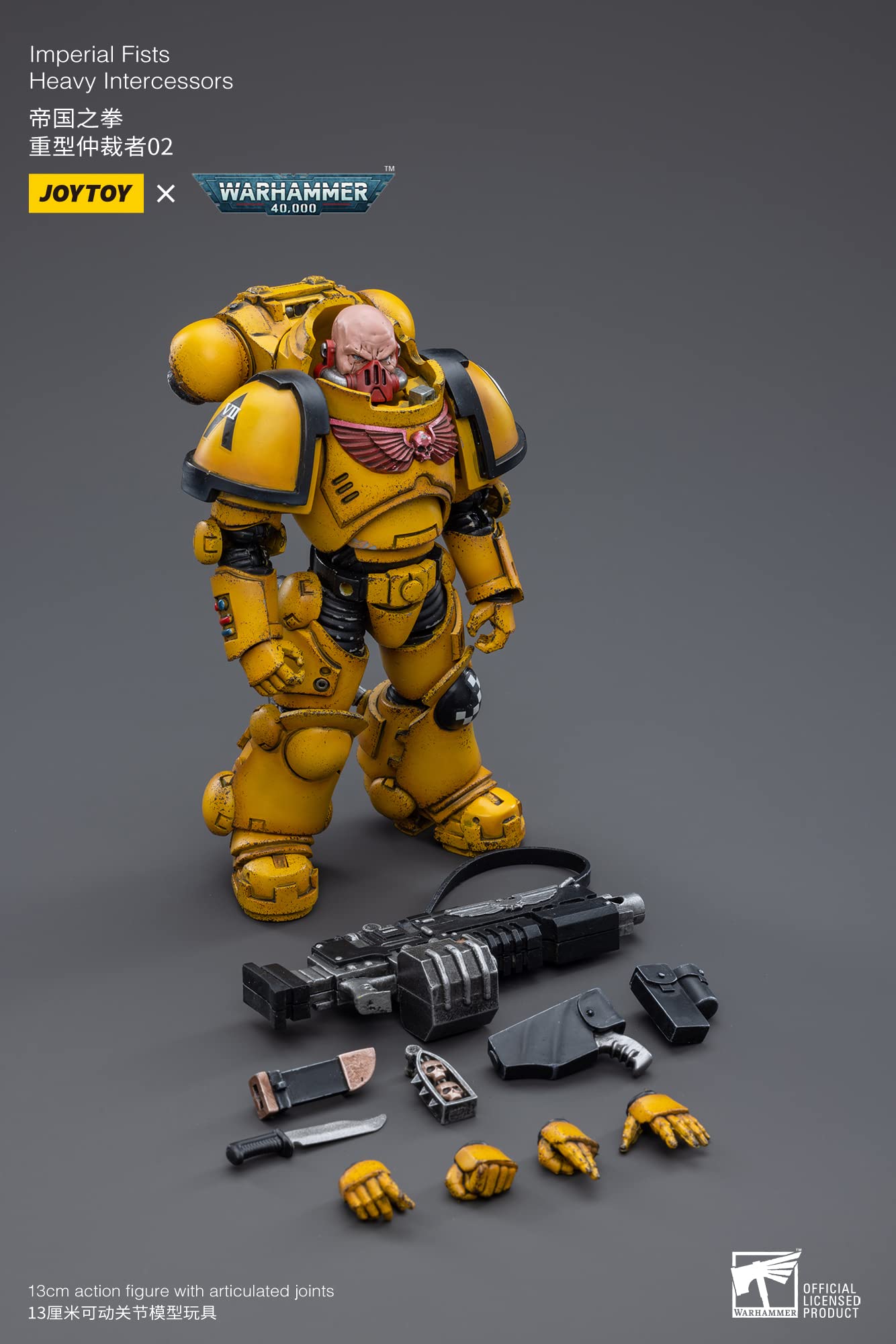 BLOOMAGE JOYTOY (BEIJING) TECH Warhammer 40k: Imperial Fists Heavy Intercessors 02 1:18 Scale Figure