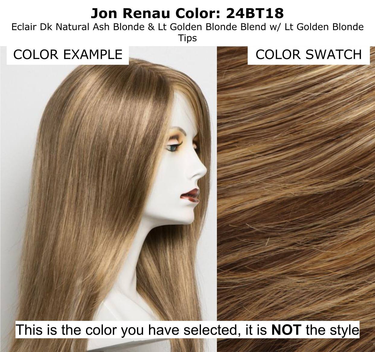 Bundle - 4 items: Scarlett Petite Wig by Jon Renau, Christy's Wigs Q & A Booklet, BeautiMark Synthetic Shampoo & Wide Tooth Comb - Color: 24BT18