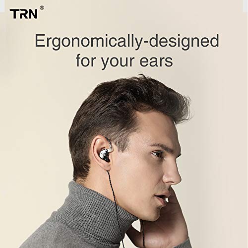 Senlee TRN ST1 in Ear Monitors 1DD + 1BA Dual Driver HiFi Earphones with 1Dynamic and Balanced Armature Drivers Earbuds(No Mic, Black)