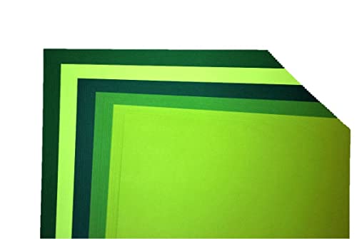 Recollections Cardstock Paper, 8 1/2" X 11" in Feathered Greens - 50 Sheets