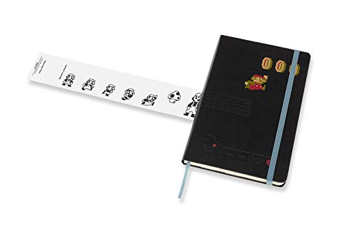 Moleskine Limited Edition Super Mario Notebook, Hard Cover, Large (5" x 8.25") Ruled/Lined, 240 Pages