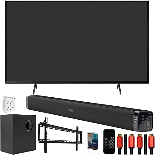 Sony KD75X85K 75" X85K 4K HDR LED TV with Smart Google TV (2022 Model) Bundle with Deco Gear Home Theater Soundbar with Subwoofer, Wall Mount Accessory Kit, 6FT 4K HDMI 2.0 Cables and More