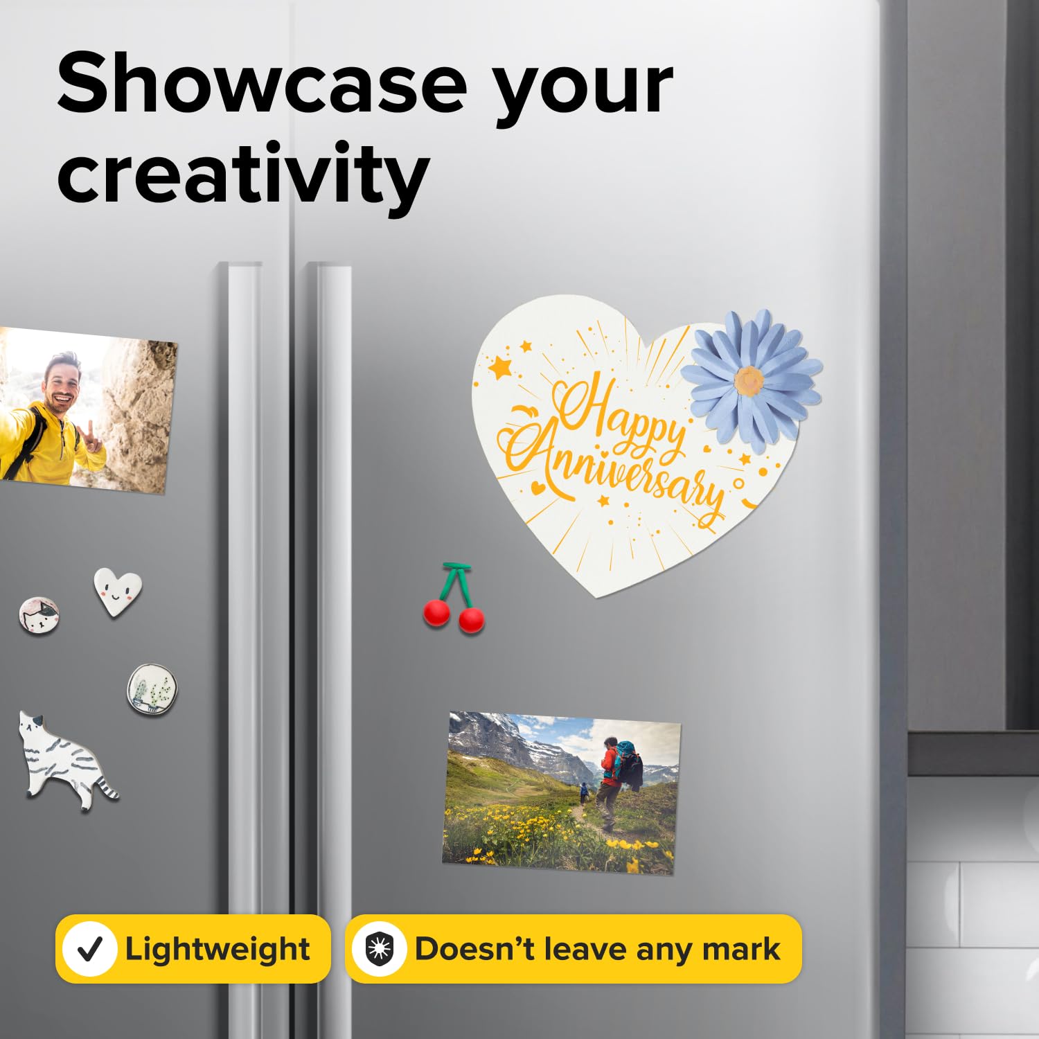 Magnetic Squares - Self Adhesive Magnetic Squares (Each 4/5" x 4/5") - Flexible Sticky Magnets - Peel & Stick Magnetic Sheets - Tape is Alternative to Magnetic Stickers, Magnetic Strip and Roll