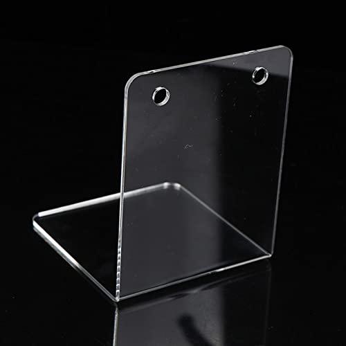 PRVDV Adjustable Bookends 1Pcs Transparent Book Stand L-Shaped Desk Storage Box Desktop Book Holder Stationery