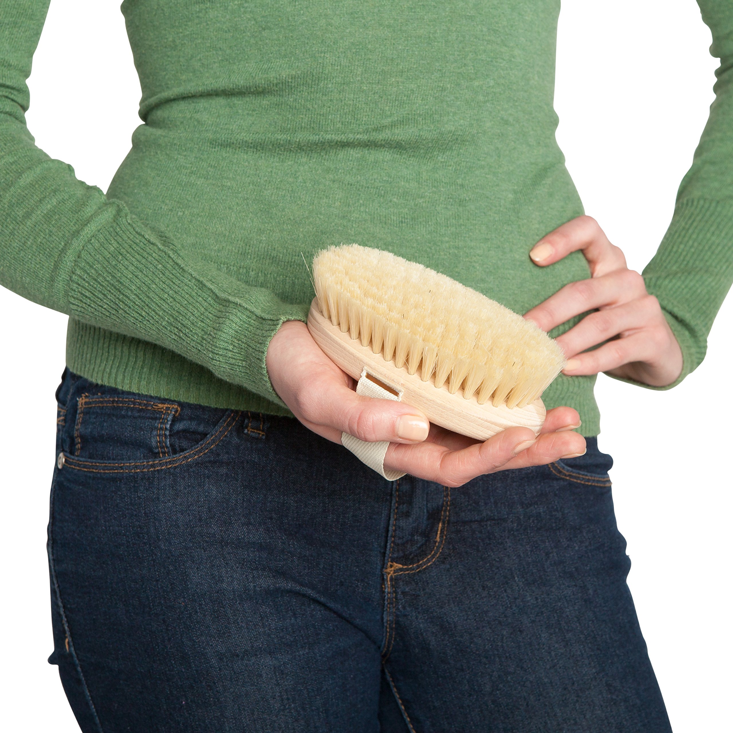 Redecker Beechwood Massage Brush, 5-3/8 Inches