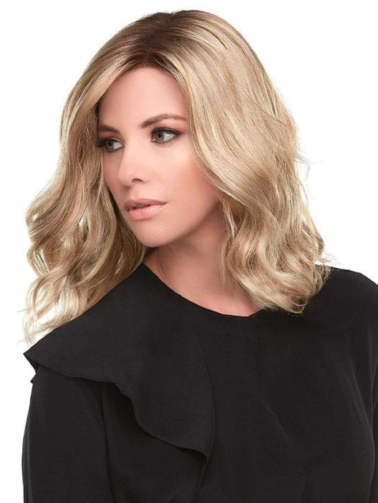 Bundle - 3 item: Top Smart Wavy 12" Hair Topper by Jon Renau, Christy's Wigs Q & A Booklet & Wide Tooth Comb - Color: 1B