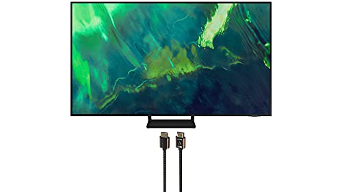 SAMSUNG QN65Q70AA 65" Class UHD High Dynamic Range QLED 4K Smart TV with an Austere 3S-4KHD2-2.5M III Series 4K HDMI Cable 2.5m (2021)