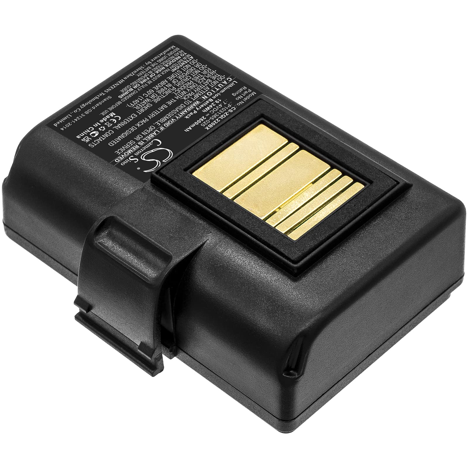 Portable Printer Battery for Zebra QLN220 QLN320 ZQ510 ZQ520 P1031365-025 P1023901 P1023901-LF AT16004