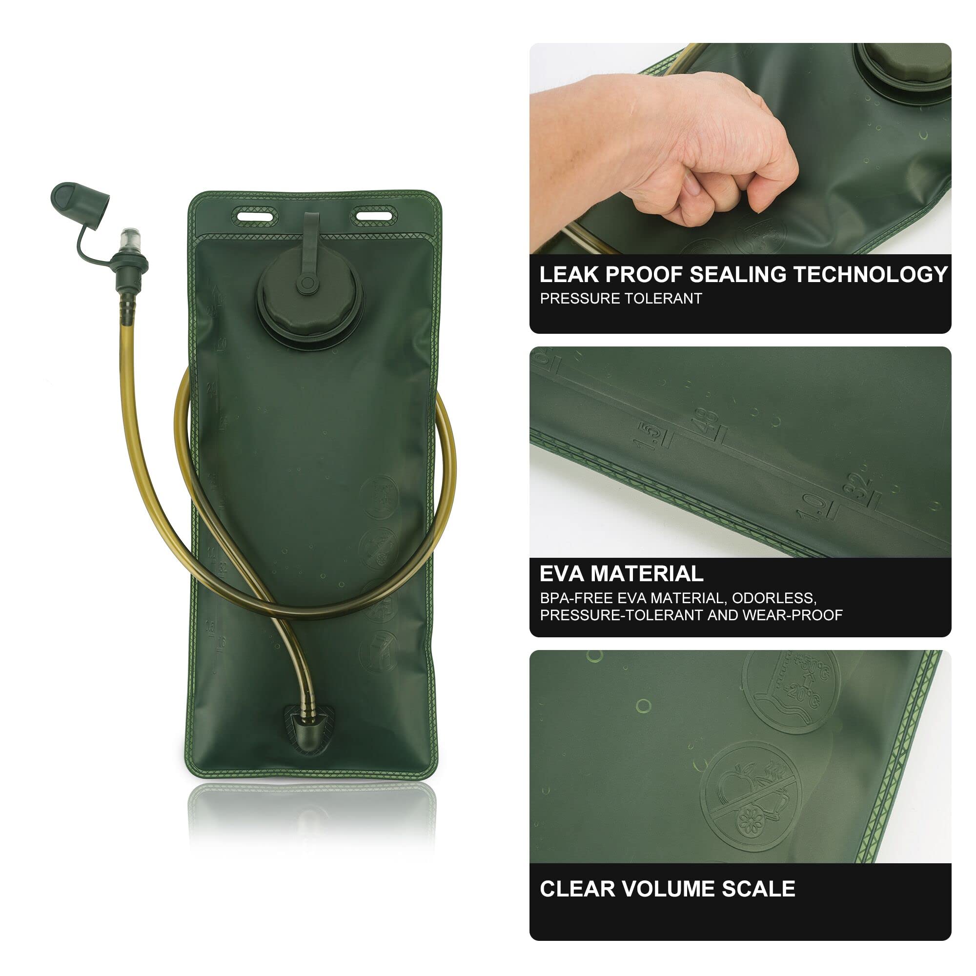 Mardingtop 35L Tactical Backpack with Rain Cover + 2.5L Hydration Bladder