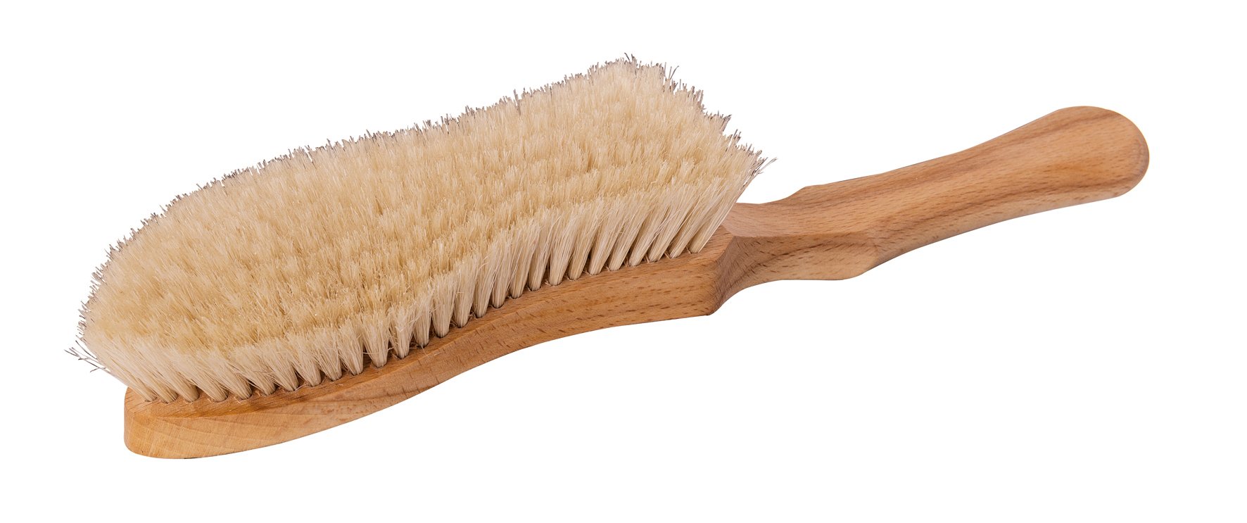 Redecker Natural Pig Bristle Clothes Brush with Oiled Beechwood Handle, 11-3/8-Inches