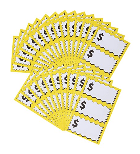 Sunburst Systems 7071 Large Item Pricing Stickers, 75 Count, with Space to Write Pricing