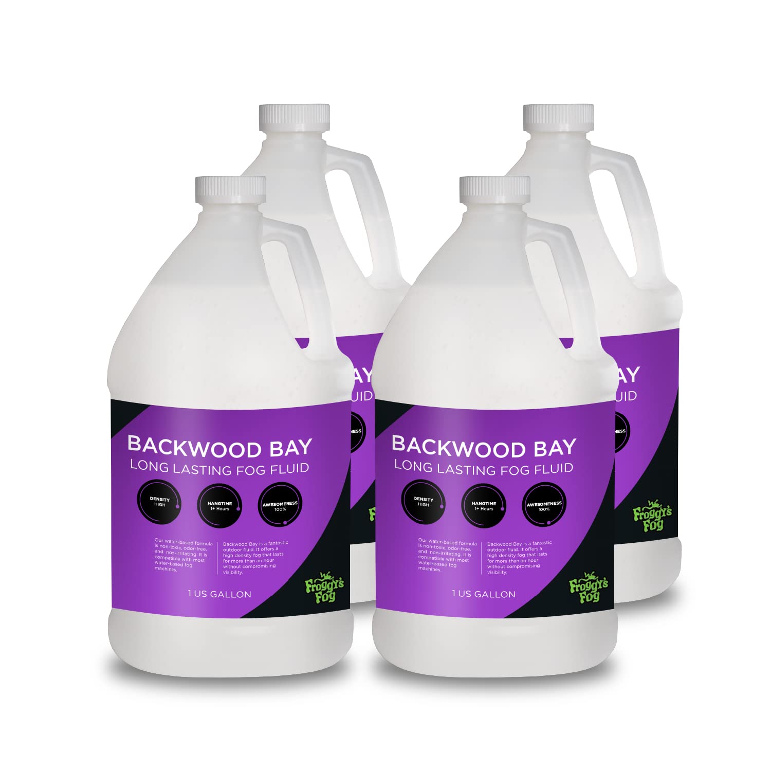 Backwood Bay ® (Extreme Hang Time Longest Lasting Fog Fluid) - 4 Gallons Fog Juice