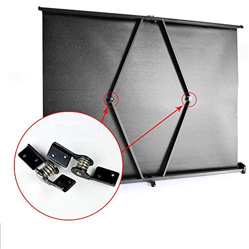 XIONGGG Portable Projector Screen, 50 Inch Diagonal Projection HD 16:9 Projection Pull Up for Indoor Outdoor