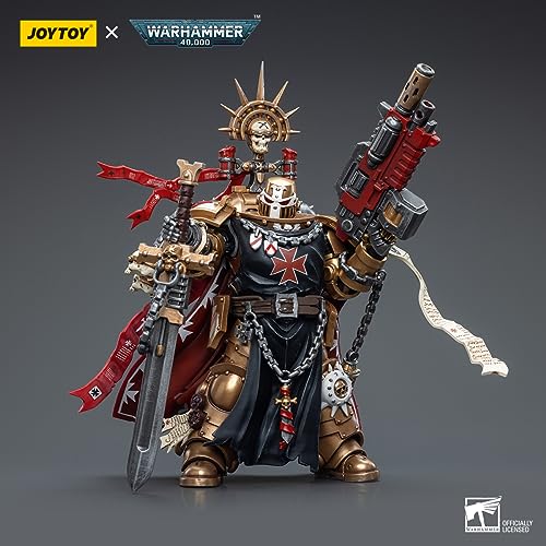 HiPlay JoyToy Warhammer 40K Black Templars High Marshal Helbrecht 1:18 Scale Collectible Action Figure
