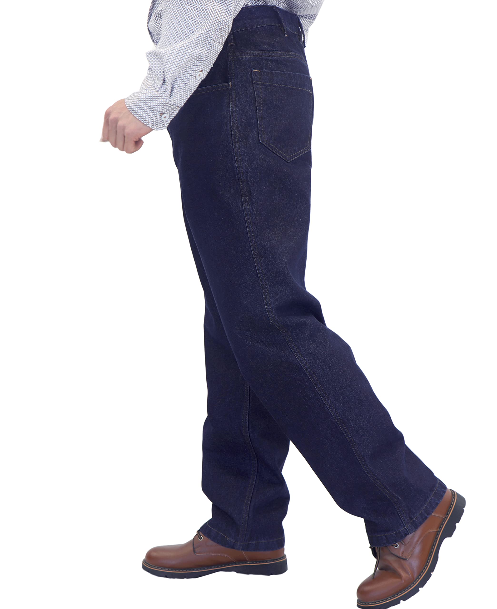 BOCOMAL FR Jeans for Men Flame Resistant Pants Midweight 11oz Blue Denim Fire Retardant Jeans