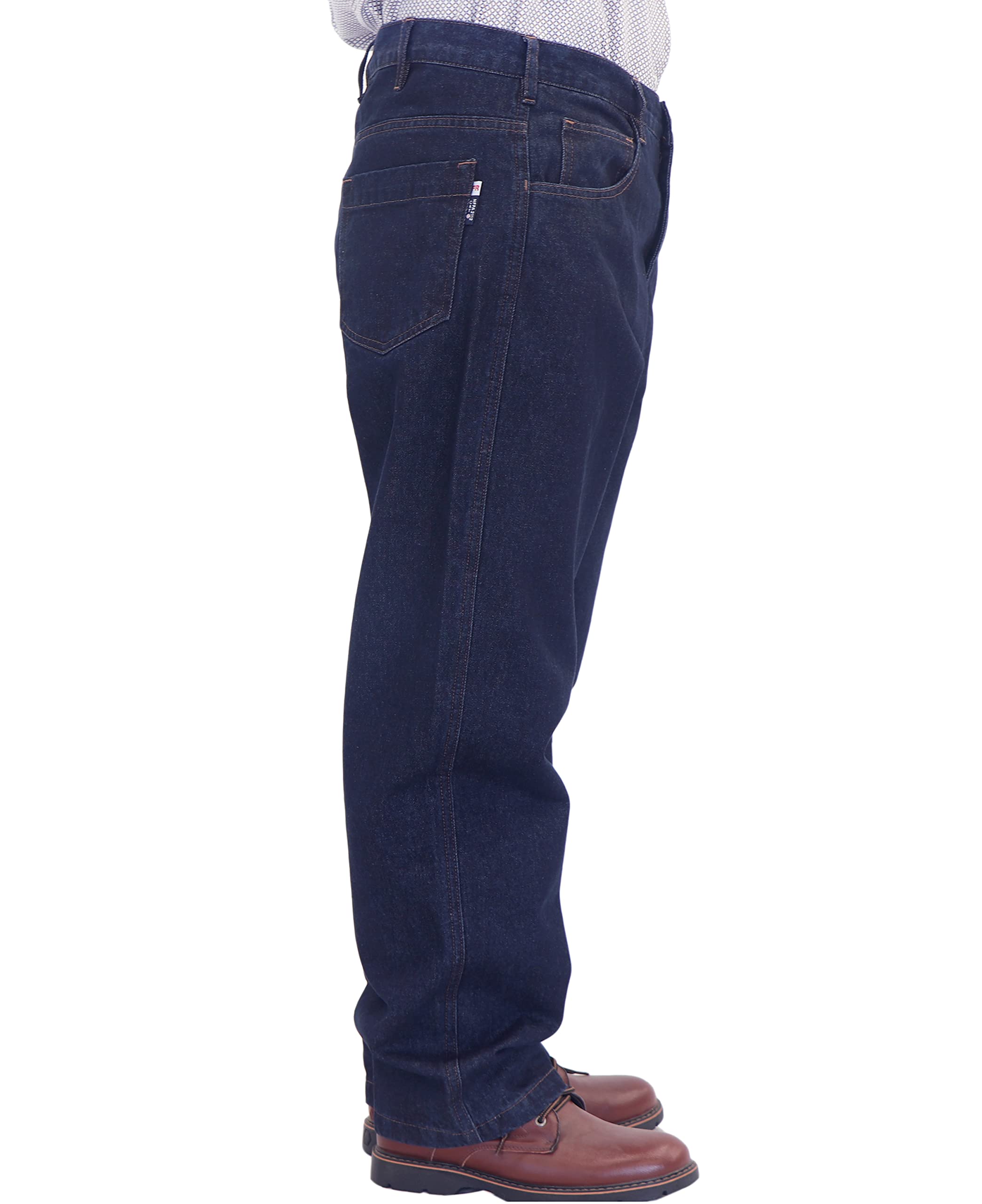 BOCOMAL FR Jeans for Men Flame Resistant Pants Midweight 11oz Blue Denim Fire Retardant Jeans