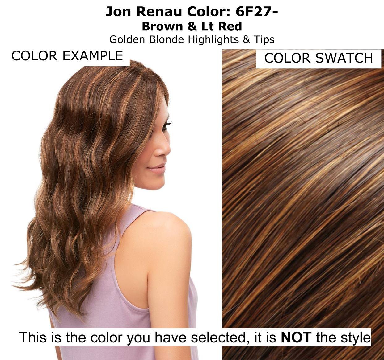 Bundle - 4 items: Rachel Wig by Jon Renau, Christy's Wigs Q & A Booklet, BeautiMark Synthetic Shampoo & Wide Tooth Comb - Color: 6F27
