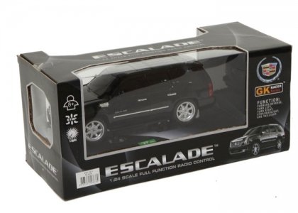 Liberty Imports R/C General Motors Escalade 1:24 Scale Toy Replica Vehicle - Officially Licensed Cadillac Remote Control SUV with 2.4G Full-Function Technology, Working Lights (Black)