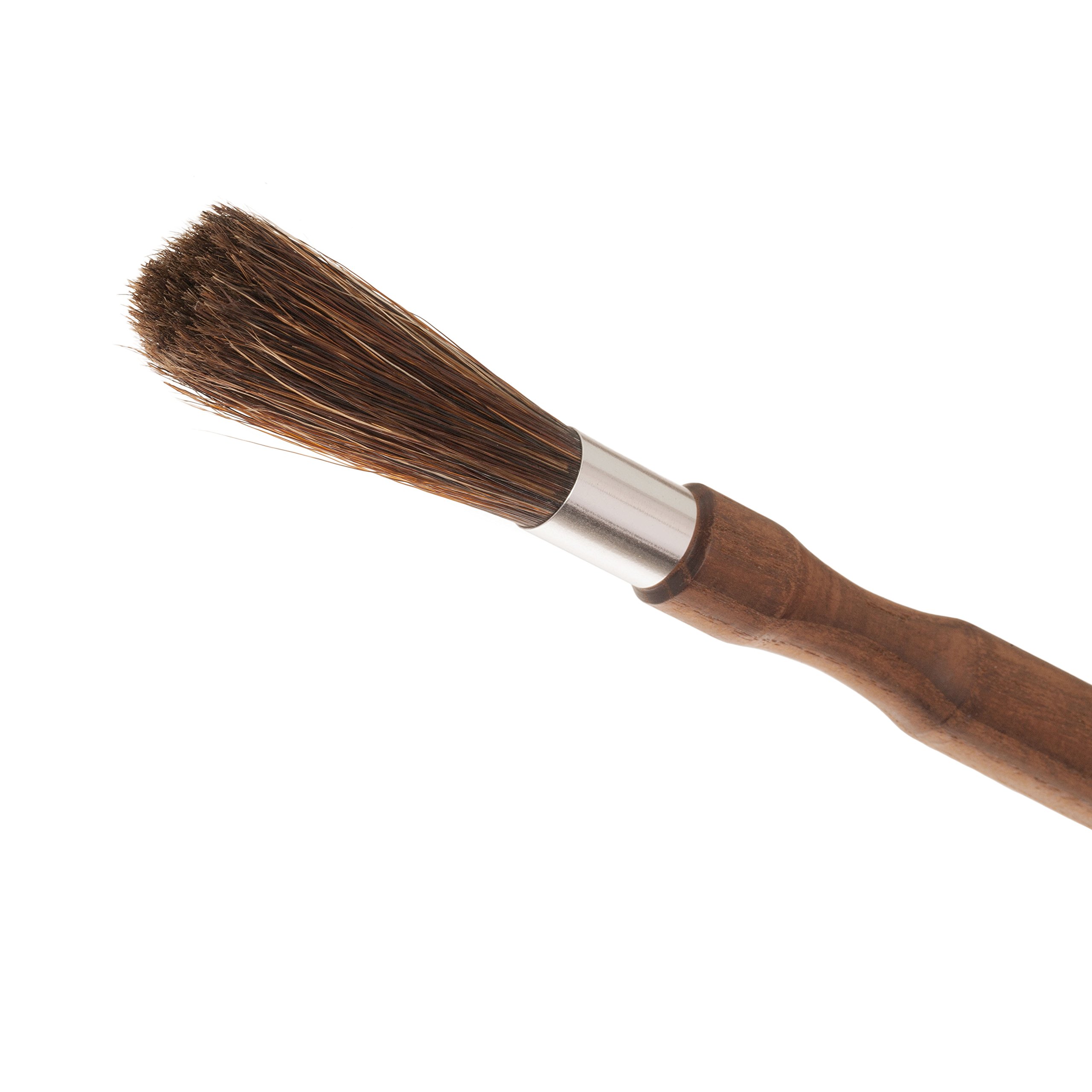 Redecker Natural Pig Bristle Espresso Maker Brush with Oiled Thermowood Handle, 8-1/8-Inches