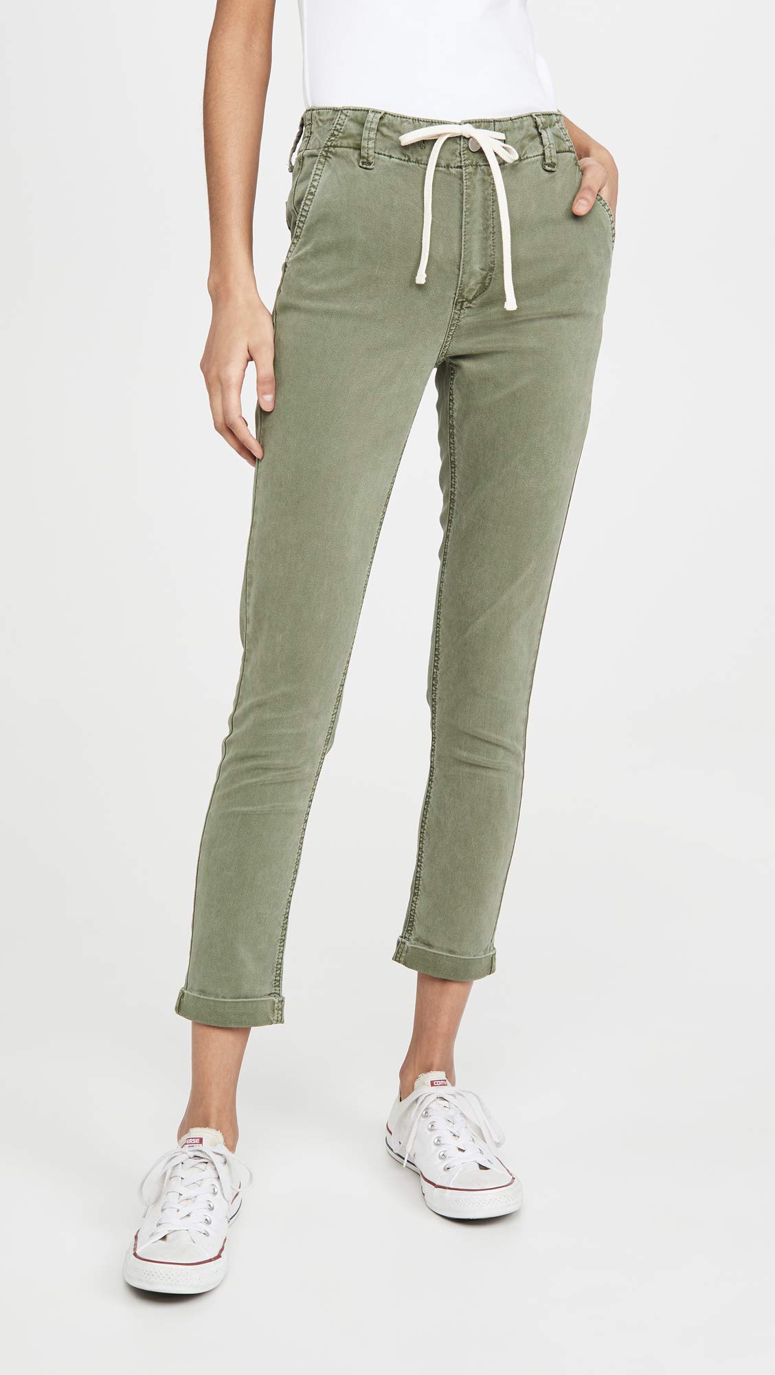 PAIGE Women's Christy Pants, Vintage Coastal Green, 24
