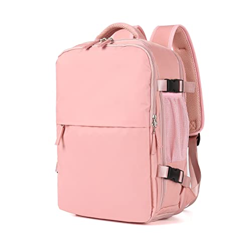 Large Travel Backpack Women, Carry On Backpack,Hiking Backpack Waterproof Outdoor Sports Rucksack Casual Daypack School Bag Fit 14 Inch Laptop with USB Charging Port Shoes Compartment