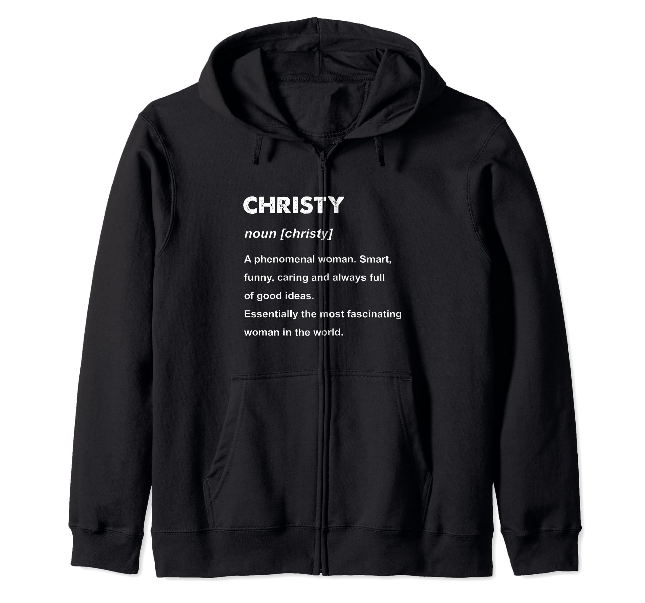 Christy Name Zip Hoodie