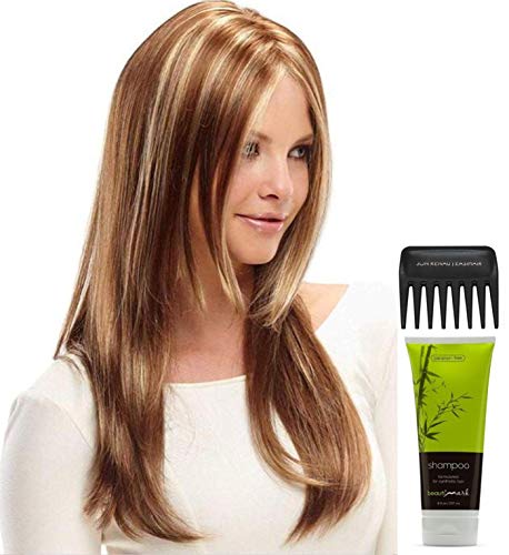 Bundle - 4 items: Zara Large Wig by Jon Renau, Christy's Wigs Q & A Booklet, BeautiMark Synthetic Shampoo & Wide Tooth Comb - Color: 6
