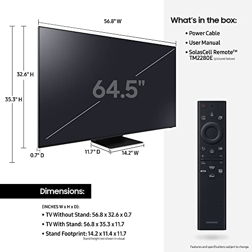 SAMSUNG 65-Inch Class Neo QLED 8K QN800B Series Mini LEDs Quantum HDR 32x Smart TV with Alexa Built-in (QN65QN800BFXZA, 2022 Model) (Renewed)