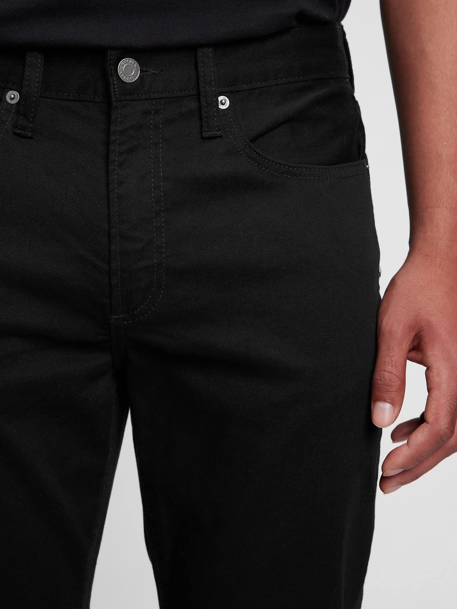 GAP Mens Gapflex Stretch Technology Slim Fit Denim Jeans, True Black, 36W X 32L US