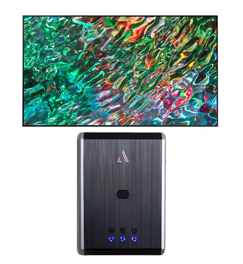 SAMSUNG QN75QN90BAFXZA 75" QLED Quantum Matrix Neo 4K Smart TV with an Austere 7S-PS4-US1 4-Outlet Power with Omniport USB (2022)