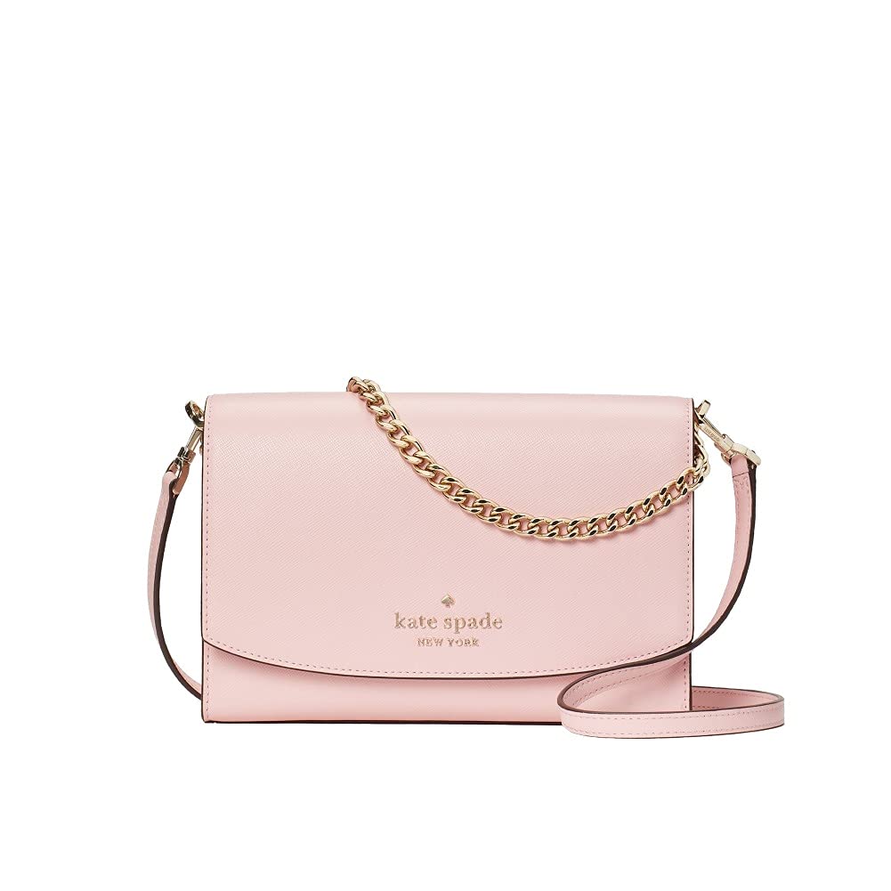 Kate Spade Carson Saffiano Leather Convertible Crossbody Bag (Chalk pink)
