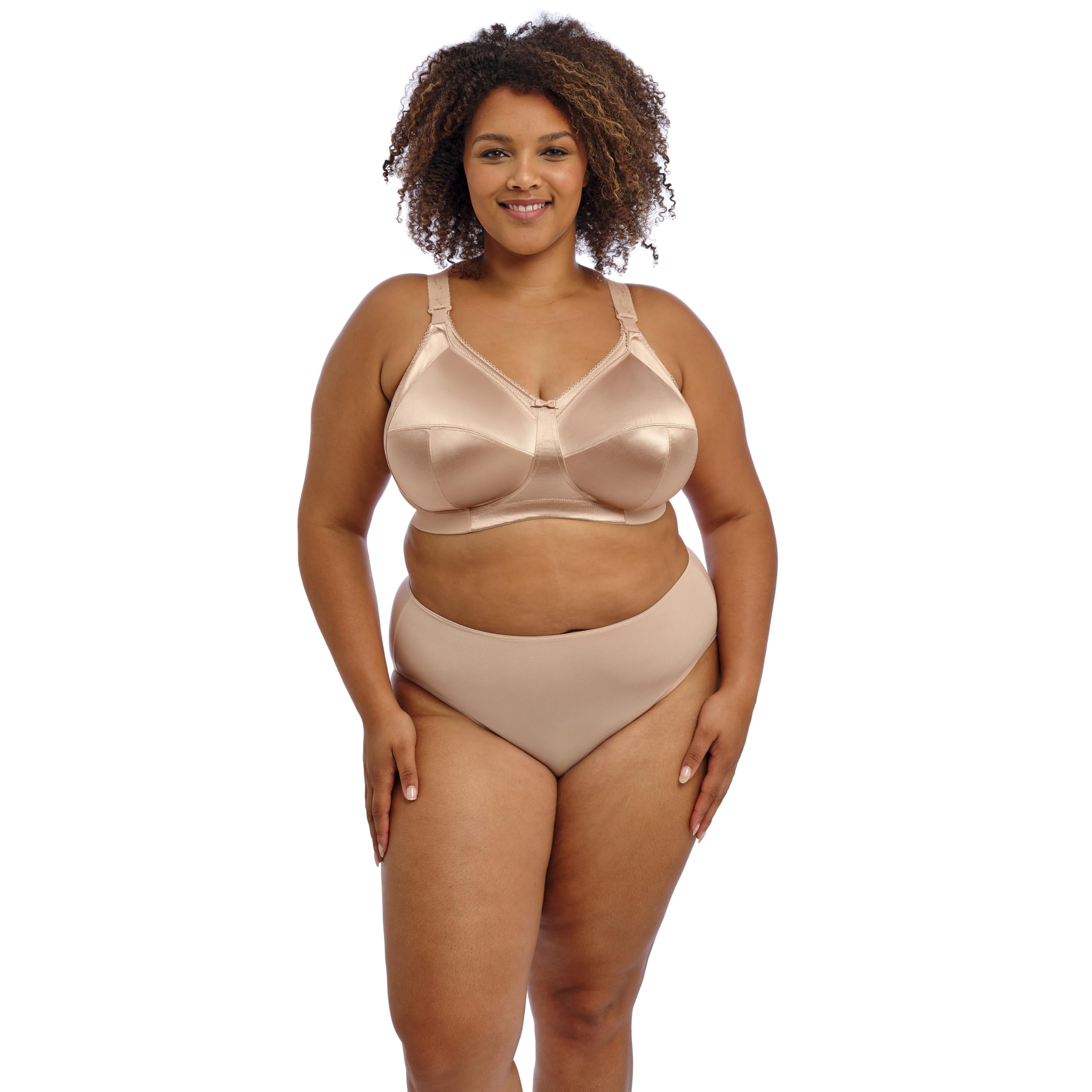 GODDESS Keira Side Support Wire-Free Nursing Bra 40K, Nude
