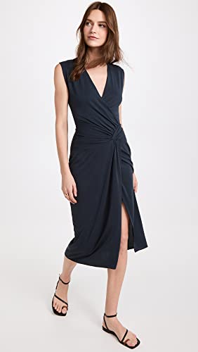 rag & bone Women's Christy Drape Dress, Salute, Blue, S
