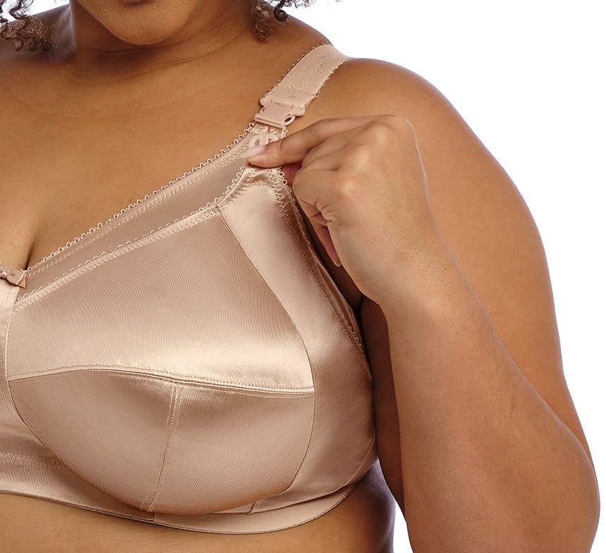 GODDESS Keira Side Support Wire-Free Nursing Bra 40K, Nude
