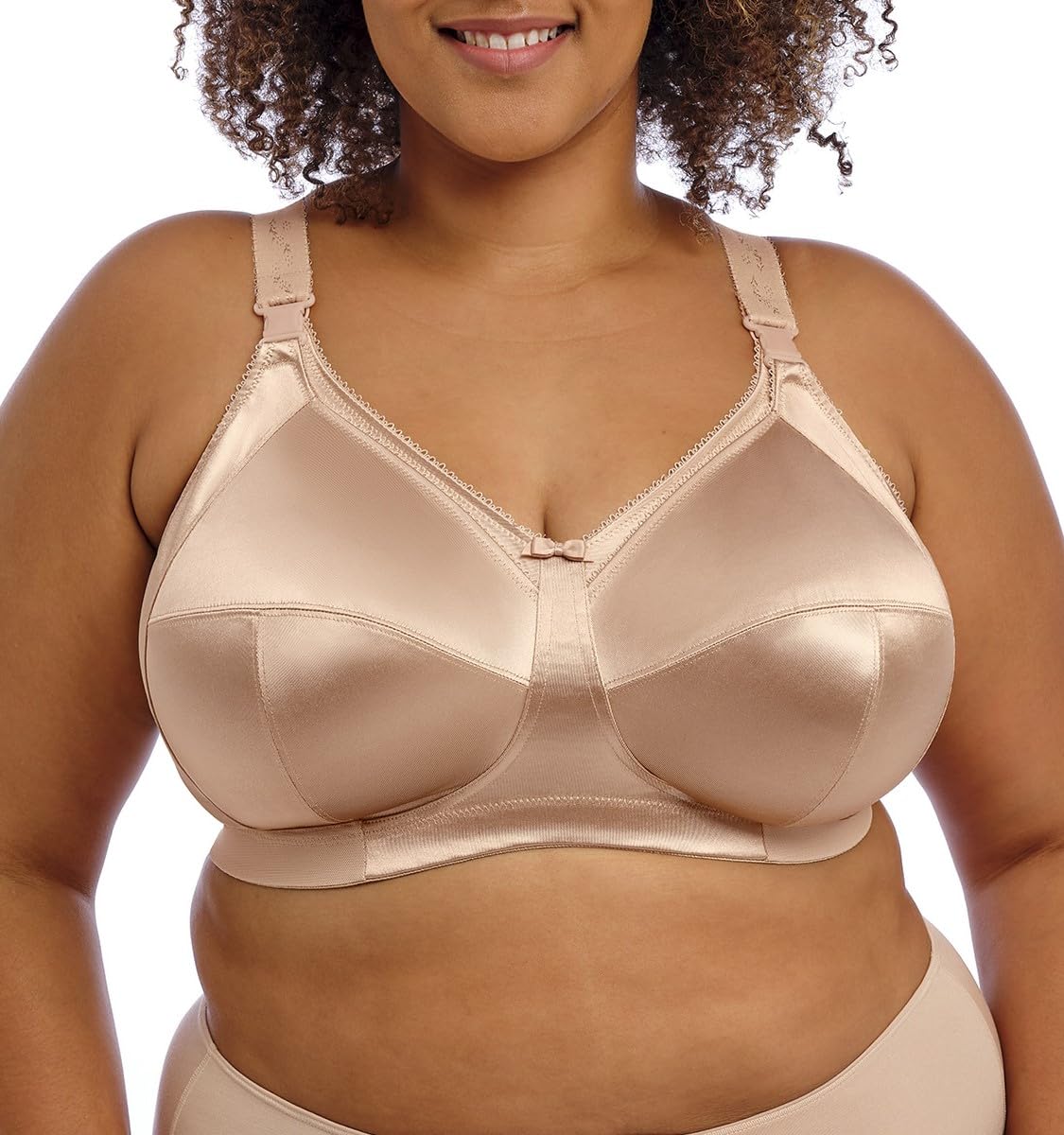 GODDESS Keira Side Support Wire-Free Nursing Bra 40K, Nude